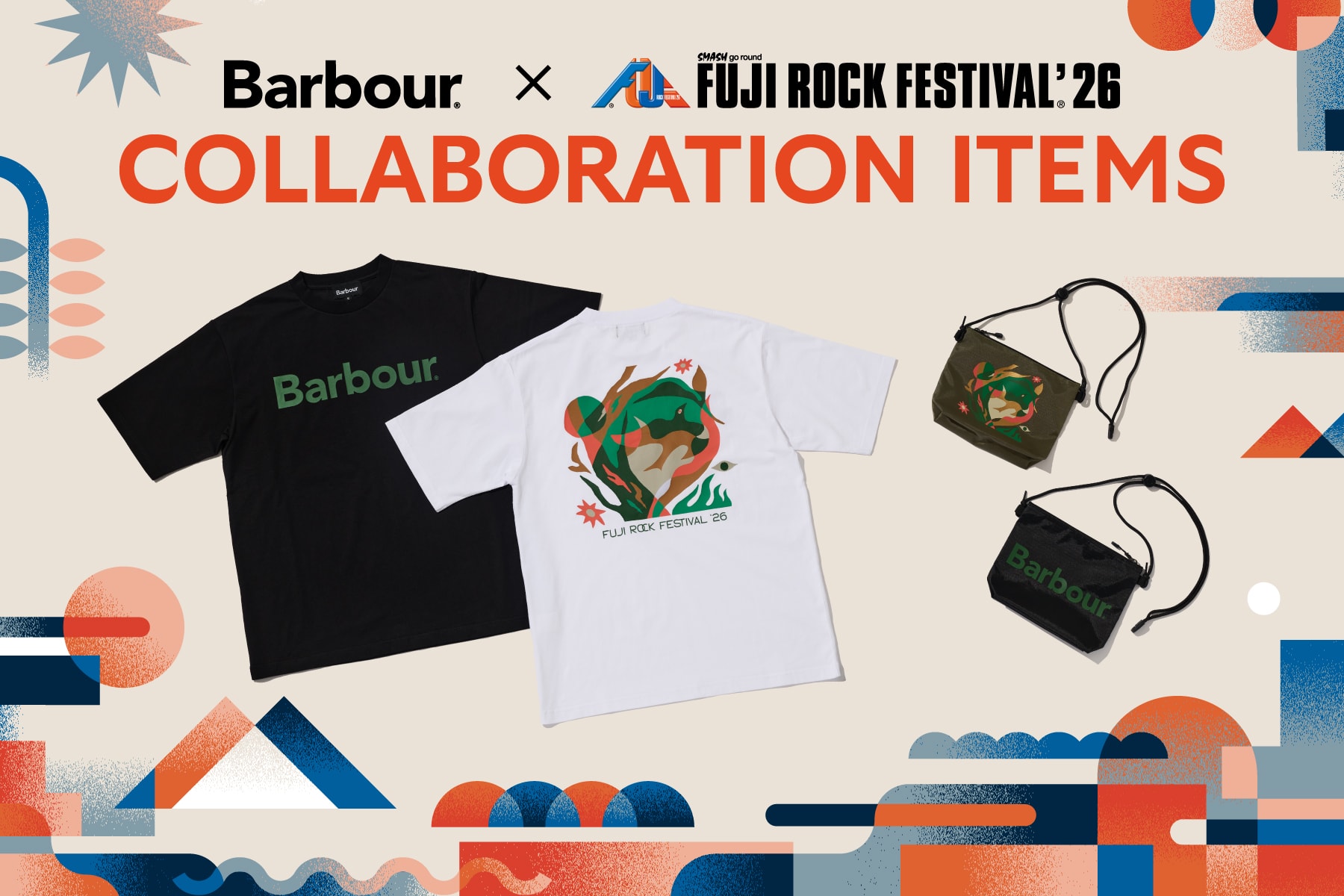 Barbour × FUJI ROCK FESTIVAL ’26 コラボレーションアイテムを発売 │ Barbour（バブアー）公式サイト